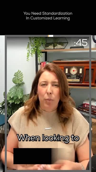 enableminutes on linkedin you need standardization in customized learning