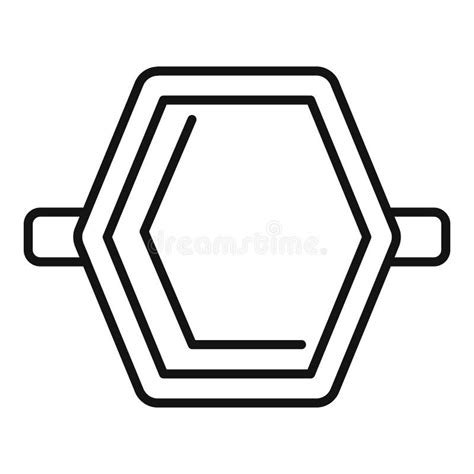 Chemical Formula With Hexagon Shape And Two Bonds Representing Chemical