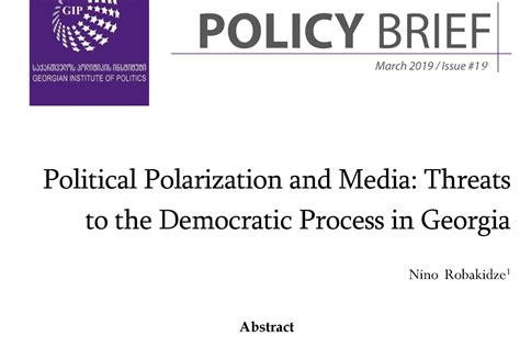Political Polarization And Media Threats To The Democratic Process In
