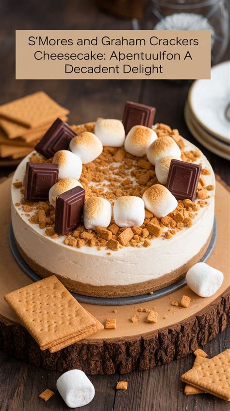 Smores And Graham Crackers Cheesecake A Decadent Delight Treat Savvy