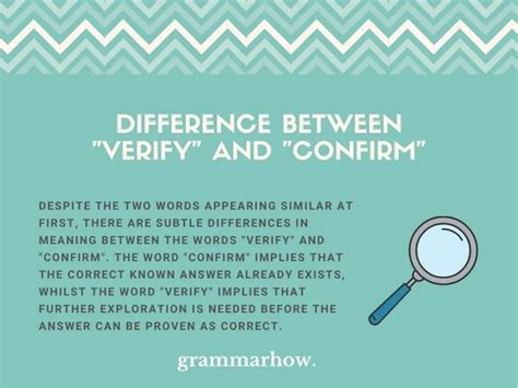 Verify Vs Confirm Difference Explained With Examples Idiomatic Expressions Sentence