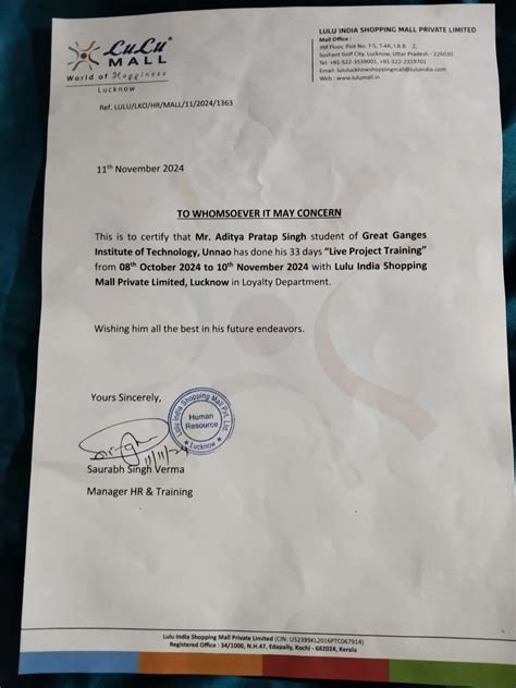 I Am Thrilled To Announce My Successful Completion Of My First Offline Internship Certificate