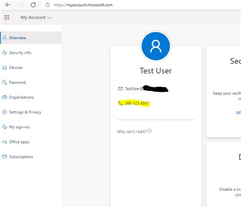 Office 365 Allowing Users To Edit Phone Numbers Microsoft Qanda
