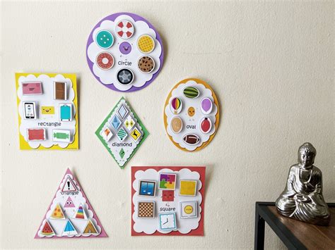 Shapes Pictures Sorting Activity Printable Sort By Shape Etsy