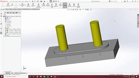Creating A Part In An Assembly Solidworks 2020 Youtube