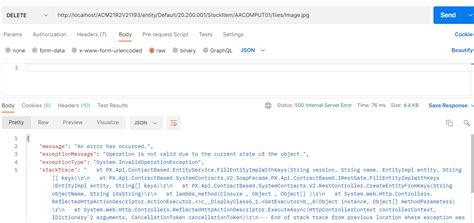 Remove File Using API Community