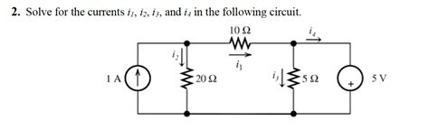 solved solve for the currents i1 i2 i3 ﻿and i4 ﻿in the