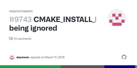 cmake install prefix being ignored · issue 9743 · neovim neovim · github