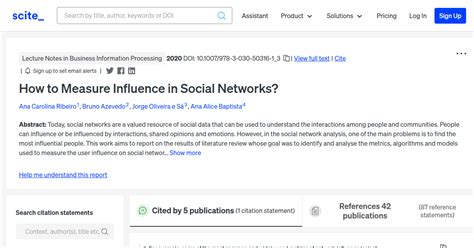 How To Measure Influence In Social Networks Scite Report