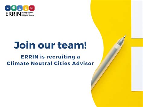 Errin Is Looking For A Climate Neutral Cities Advisor Deadline 15 June Errin Website