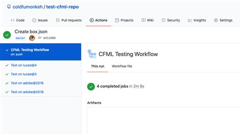 Github Actions With Commandbox And Testbox Matt Ford Aka Coldfumonkeh