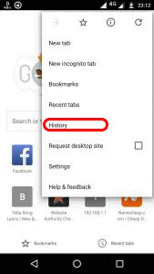 Clear Search History On Android Chrome Firefox Opera Dolphin Uc
