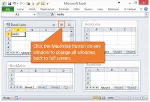 View Two Sheets Side By Side In The Same Workbook Excel Campus