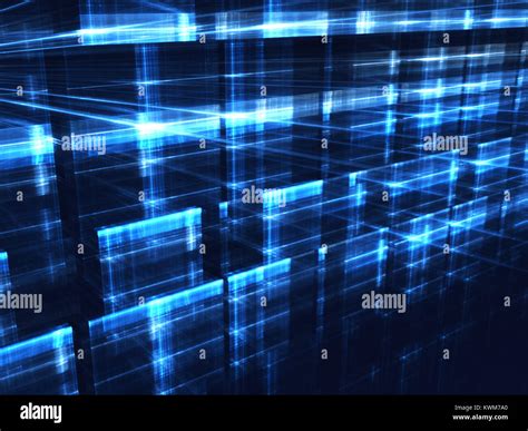 Glowing Grid Abstract Digitally Generated Image Stock Photo Alamy