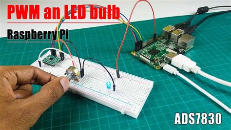 how to pwm an led bulb using a raspberry pi board youtube