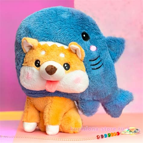 Купить Мягкая игрушка «Корги-акула» в Москве по низким ценам| Доставка ...