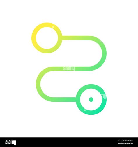 Route Pixel Perfect Gradient Linear Ui Icon Stock Vector Image And Art Alamy