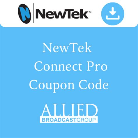 Newtek Connect Pro Coupon Code Allied Broadcast Group