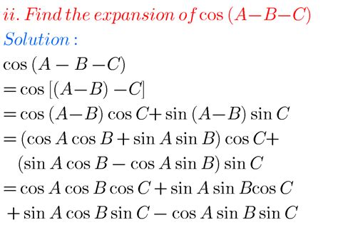 Intermediate Maths Solutions For Trigonometric Ratios Upto Transformations Exercise 6 C Maths