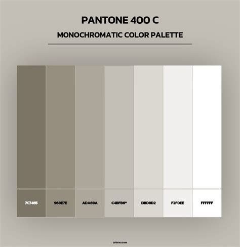 Pantone 400 C Color Palettes
