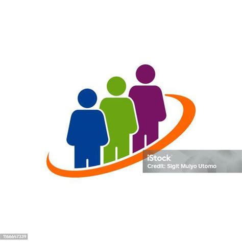 인간의 그림 로고 템플릿 일러스트 디자인입니다 벡터 Eps 10 개념에 대한 스톡 벡터 아트 및 기타 이미지 개념 개념과 주제 깨끗한 Istock