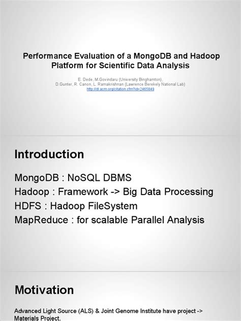 hadoop vs mongodb pdf