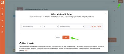 Visitor Attribute Targeting Optimonk Help Center