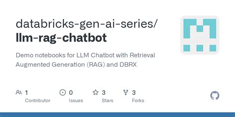 GitHub Databricks Gen Ai Series Llm Rag Chatbot Demo Notebooks For LLM Chatbot With Retrieval