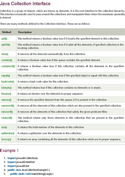 java collection interface java collection interface collection is a group of objects which