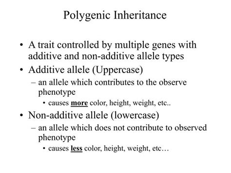 PPT Genetics Of Quantitative Traits PowerPoint Presentation ID 389796