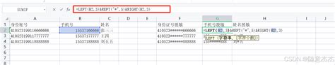 excel 对数据进行脱敏 excel脱敏 csdn博客