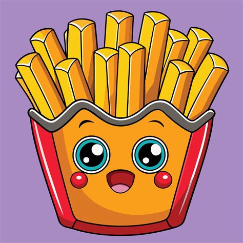 French Fries Cartoon Character Illustration 52364092 Vector Art At Vecteezy