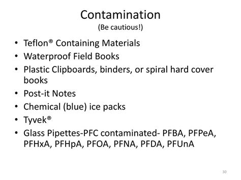 Region 5 Crl Methods For The Analysis Of Polyfluorinated Compounds