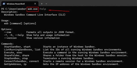 New Windows Sandbox Configuration Options With GUI And CLI Sysops