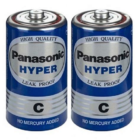 خرید باتری متوسط پاناسونیک بسته دو عددی مدل Panasonic Hyper C 15 V