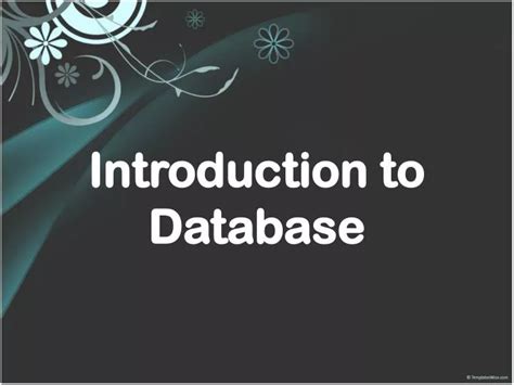 PPT Introduction To Database PowerPoint Presentation Free Download ID 3936281