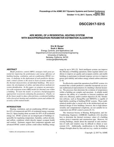 pdf arx model of a residential heating system … model of a