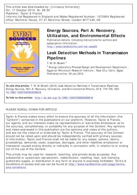 pdf leak detection methods in transmission pipelines dokumen tips