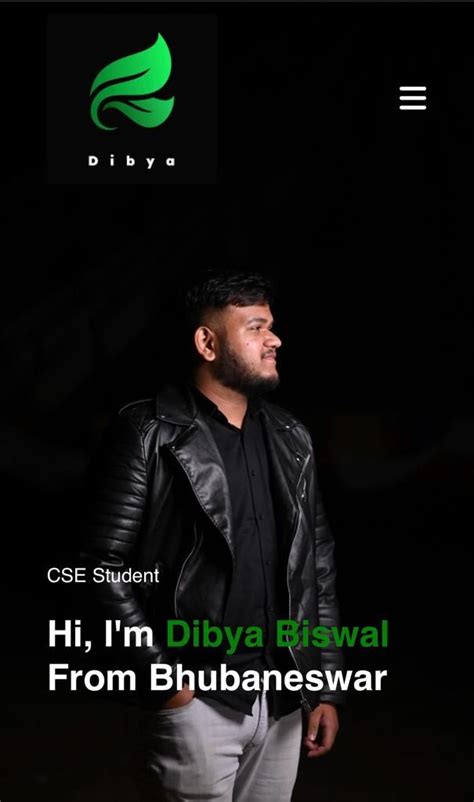 Dibya Biswal On Linkedin Created A Personal Portfolio Website Design Using Html Css And