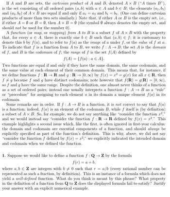 Answered Suppose We Would Like To Define A Function F Q Z By The Formula F R A B