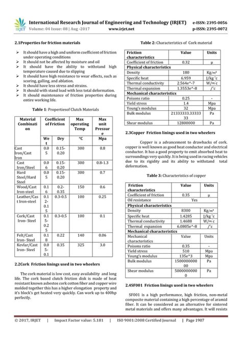 Finite Element Analysis On Friction Plate Of A Wet Multiple Clutch By