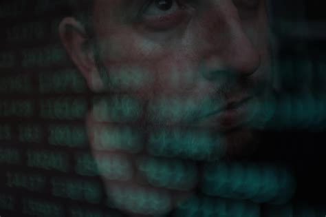 Premium Photo Double Exposure Of Man With Binary Codes
