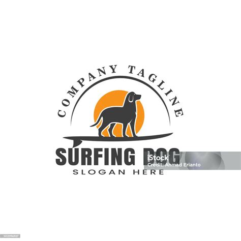 간판 프릴 디자인 템플릿 아이콘 기호가있는 스케이트 개 실루엣 엠블럼 로고에 대한 스톡 벡터 아트 및 기타 이미지 로고 서핑보드 개 Istock