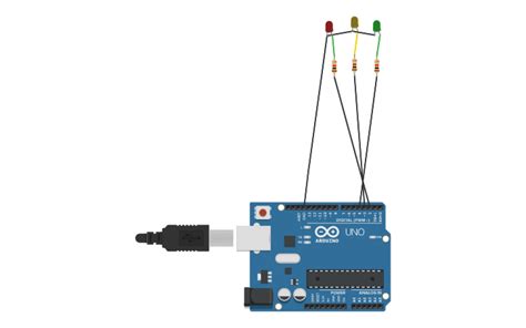 Circuit Design Semáforo Tinkercad