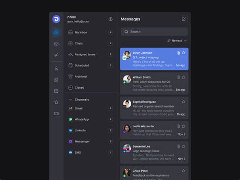 Message App Navigation Drawer By Dmitry Sergushkin On Dribbble