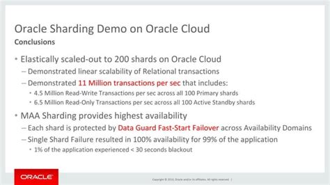 Oracle Sharding 18c Technical Overview Pdf Databases Computer Software And Applications