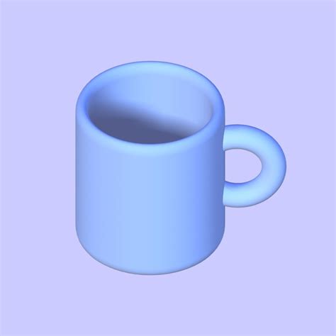 벡터 일러스트 레이 션의 커피 컵 만화 아이콘 그림 현실적인 커피 컵 프리미엄 사진