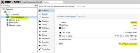Issue Ip Hassos On Proxmox Guest Agent Not Running Installation Home Assistant Community