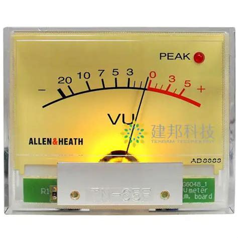precision vu meter level meter peak db table audio volume unit