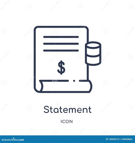 Linear Statement Icon From Ethics Outline Collection Thin Line Statement Vector Isolated On
